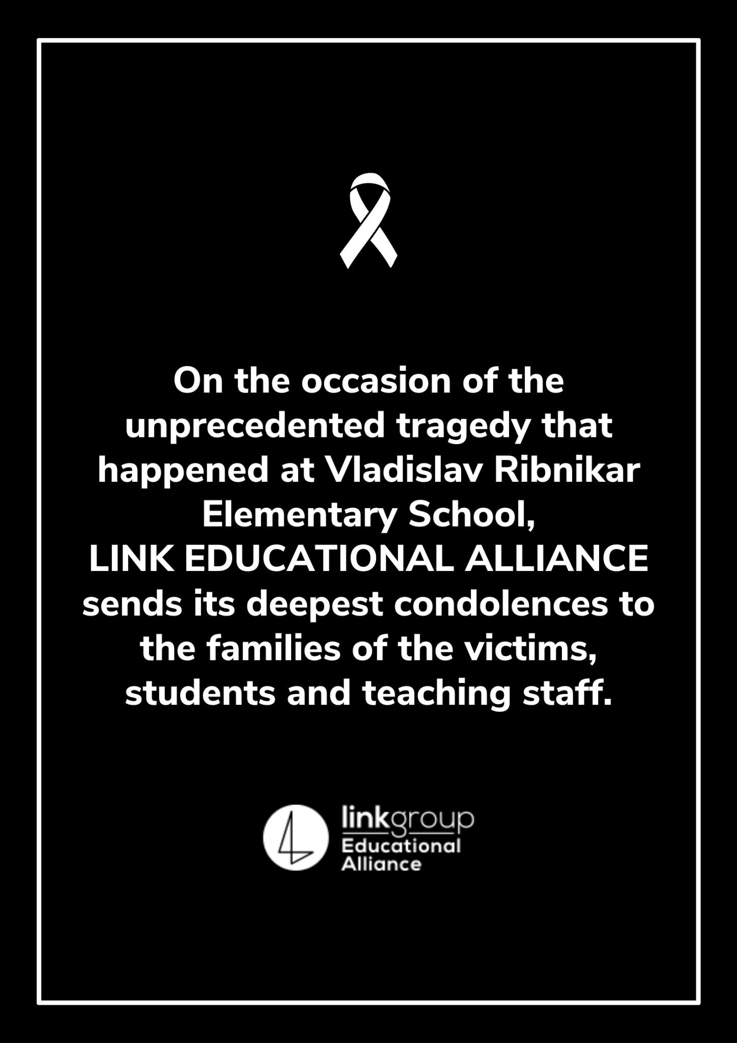 Condolences to the families of the victims, students, and teaching ...